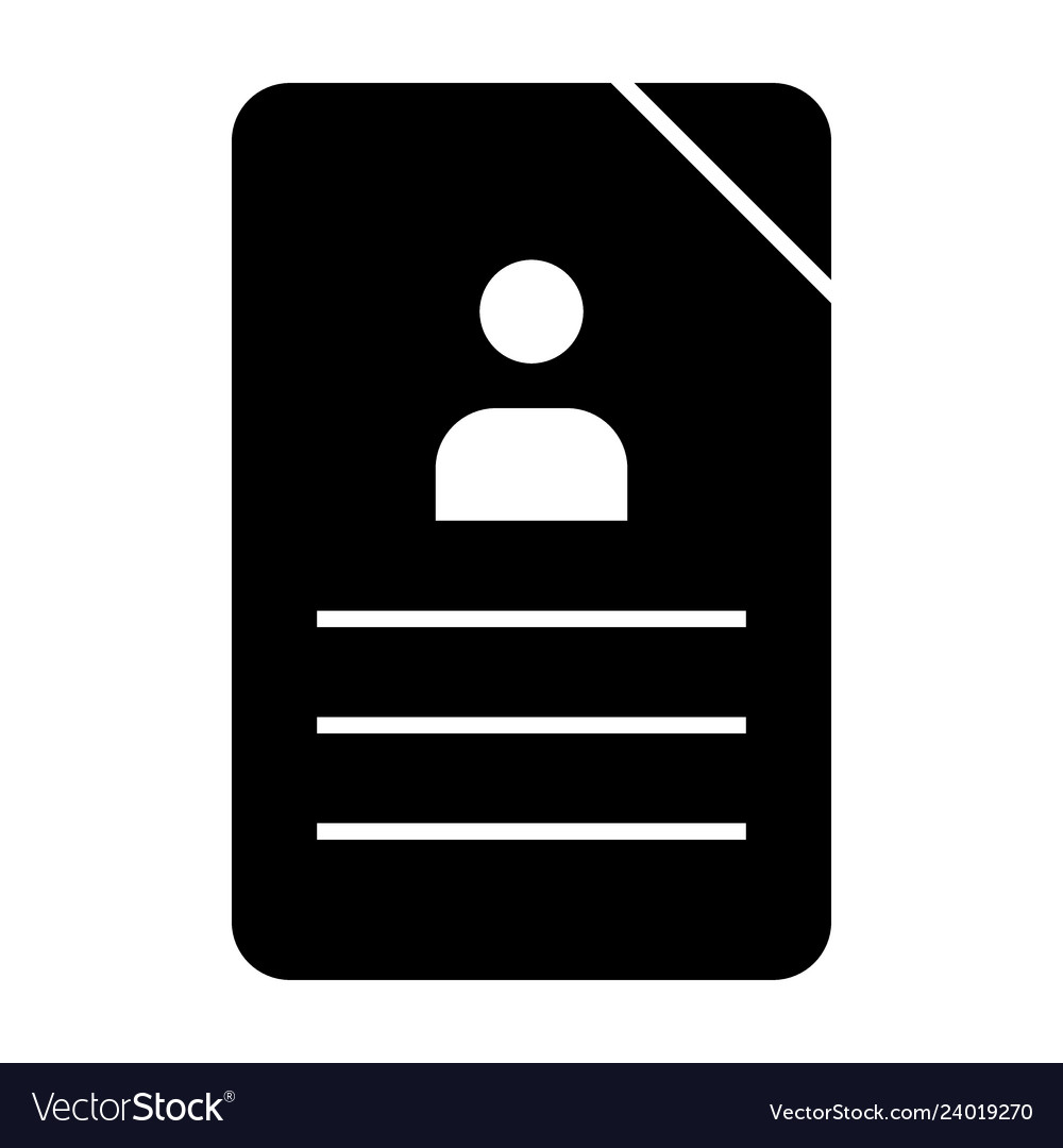 Questionnaire solid icon document Royalty Free Vector Image
