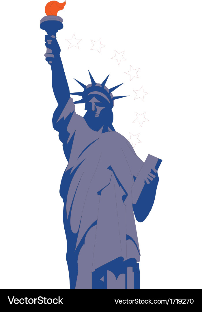 Statue of liberty Royalty Free Vector Image - VectorStock