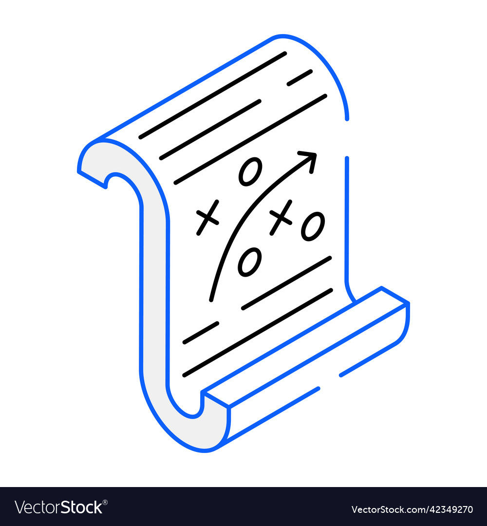 Tactical plan Royalty Free Vector Image - VectorStock