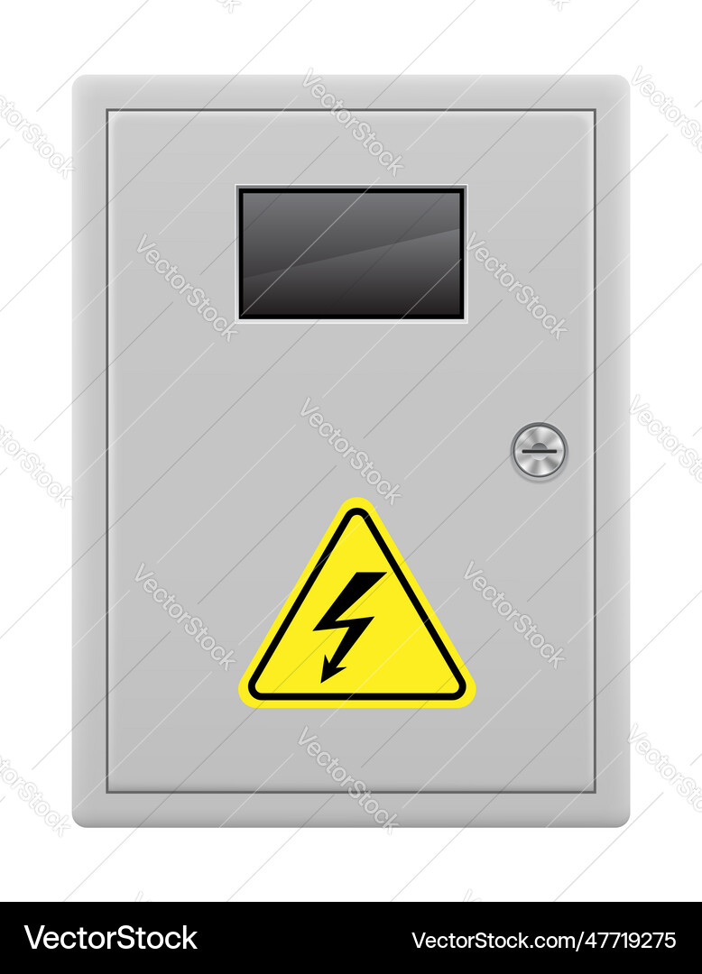 Box for automatic electric switches stock Vector Image
