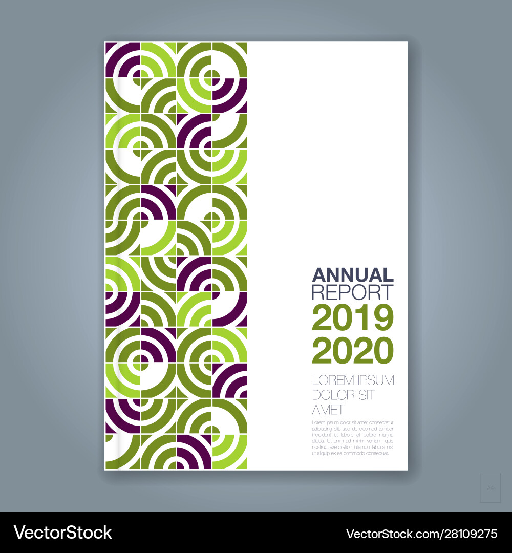 Cover annual report 1266 Royalty Free Vector Image