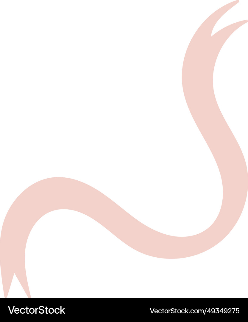 Curved ribbon decoration Royalty Free Vector Image