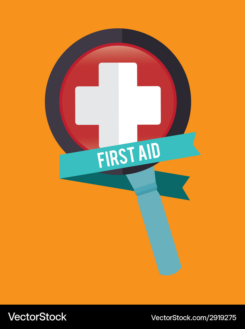 Medical design over yellow background Royalty Free Vector