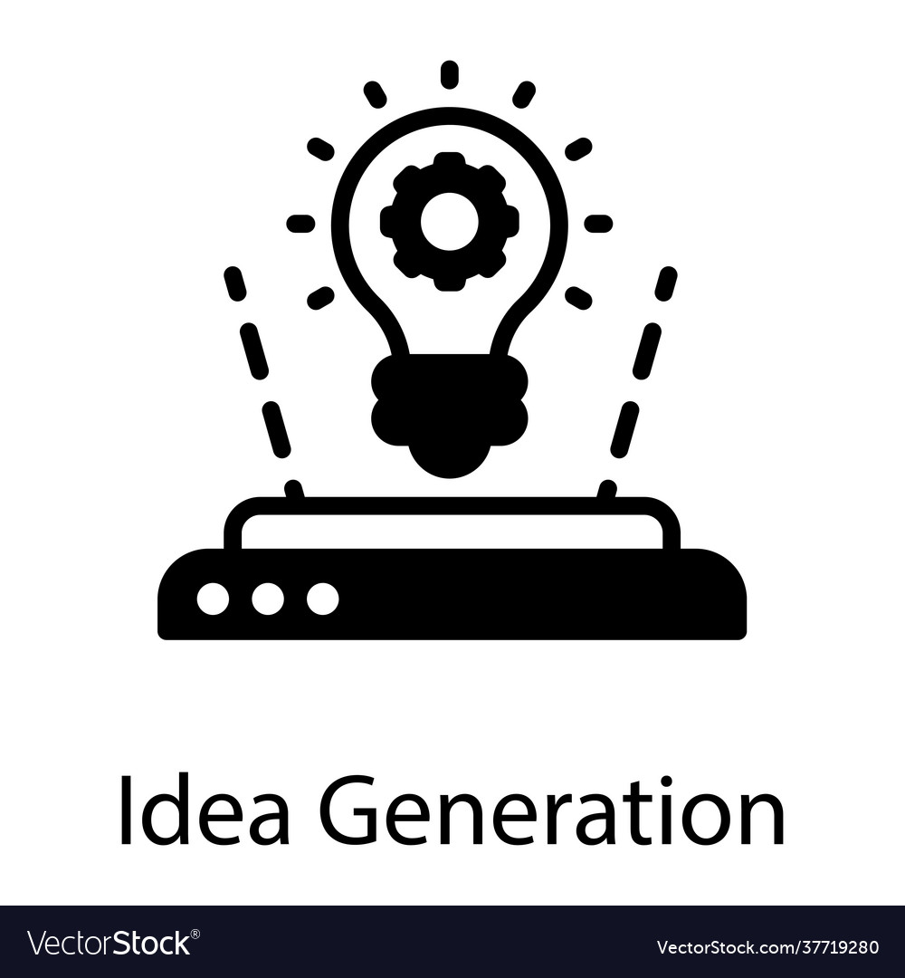 Idea generation Royalty Free Vector Image - VectorStock
