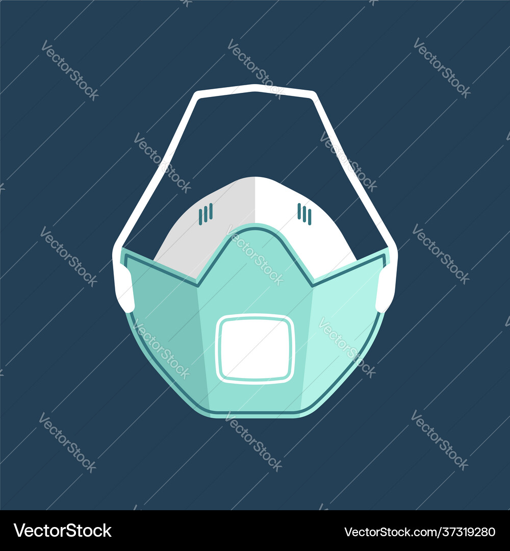 Isolated respiratory medical mask Royalty Free Vector Image