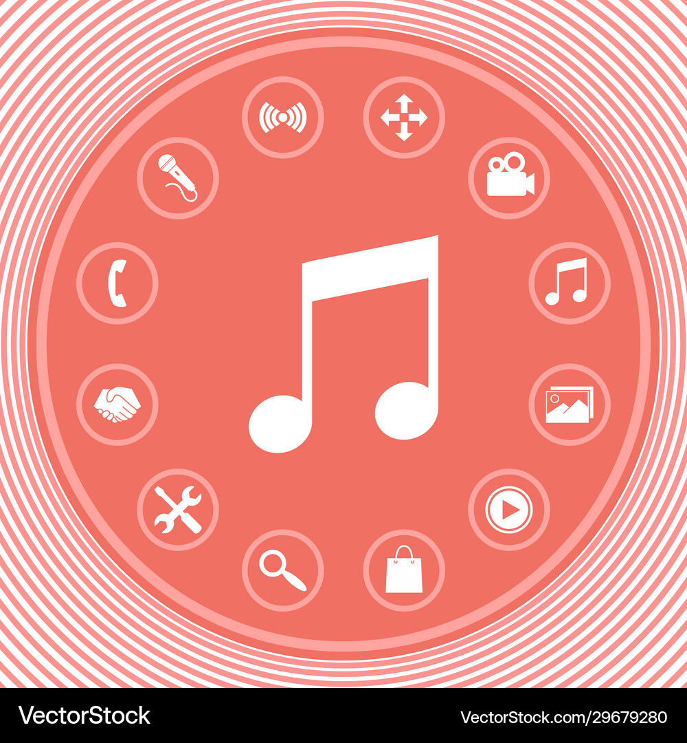 Music icon symbol graphic elements for your design