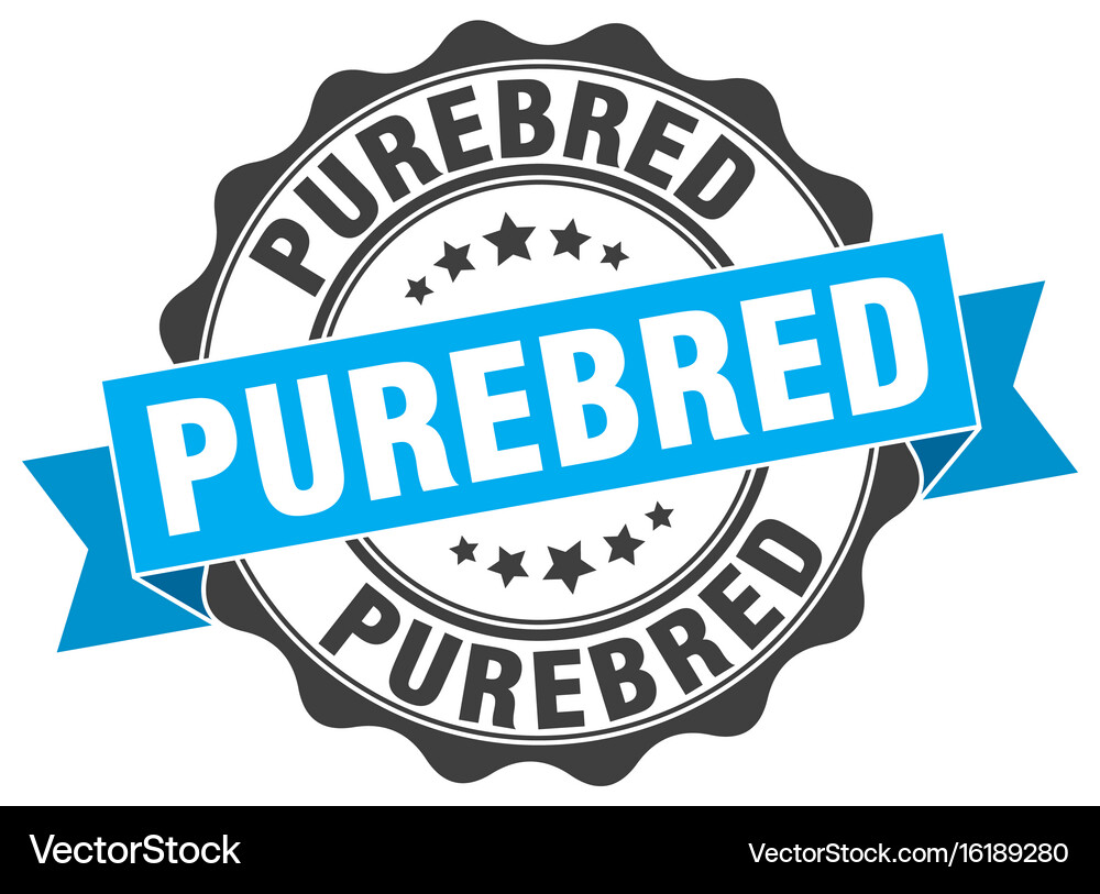 Purebred stamp sign seal Royalty Free Vector Image