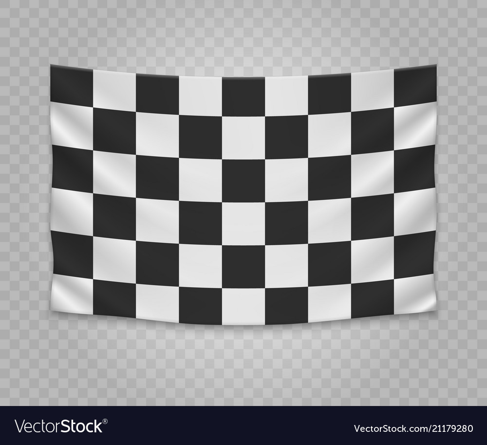 Realistic hanging flag Royalty Free Vector Image