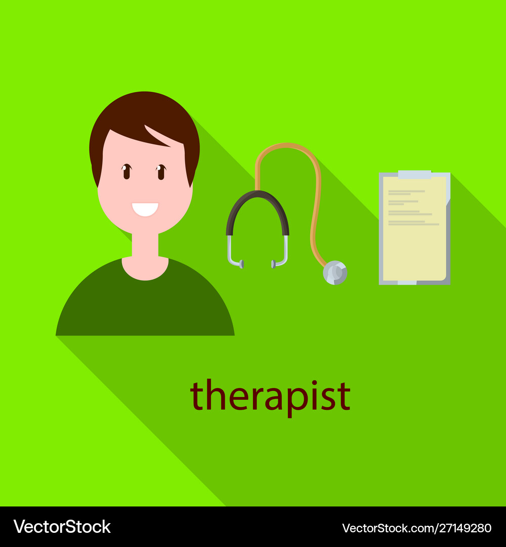 Therapist and doctor sign Royalty Free Vector Image