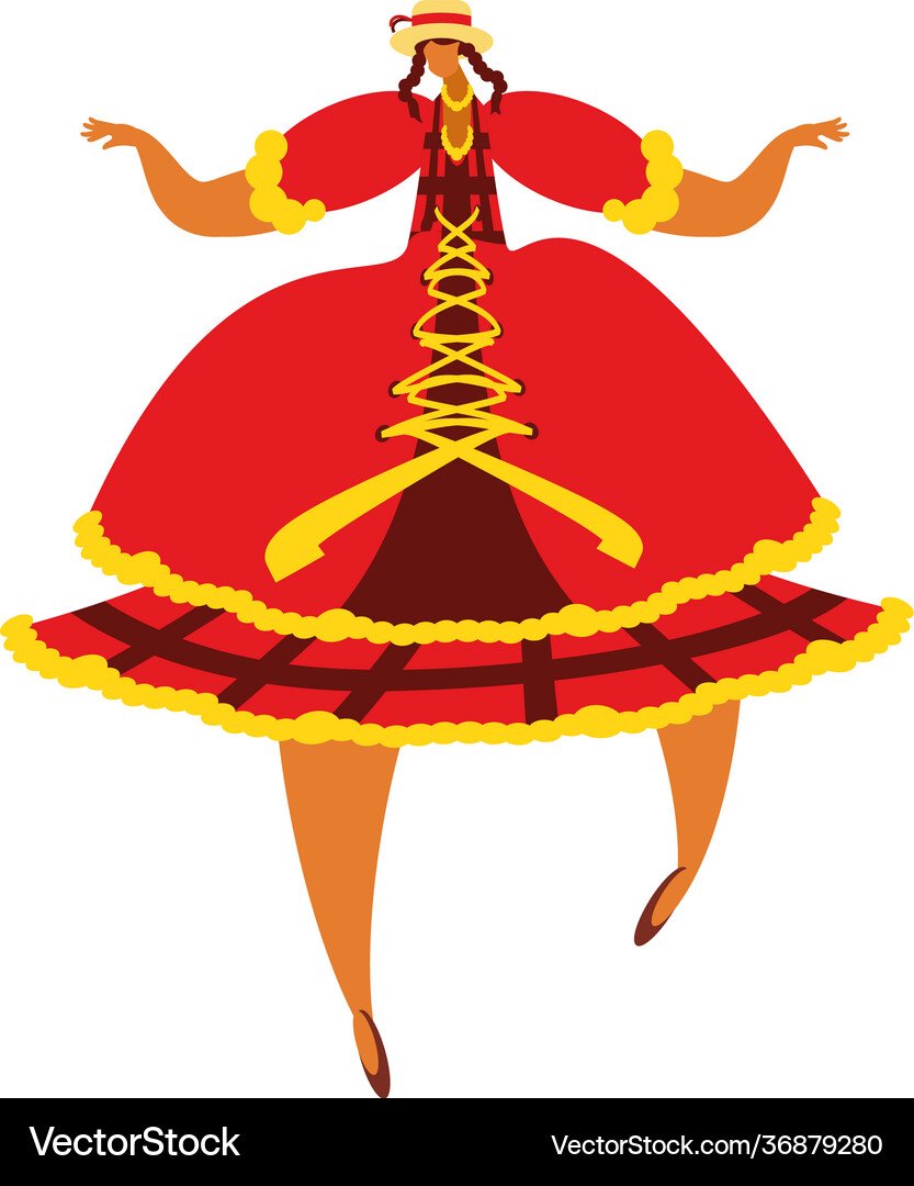 Woman dancer cartoon Royalty Free Vector Image