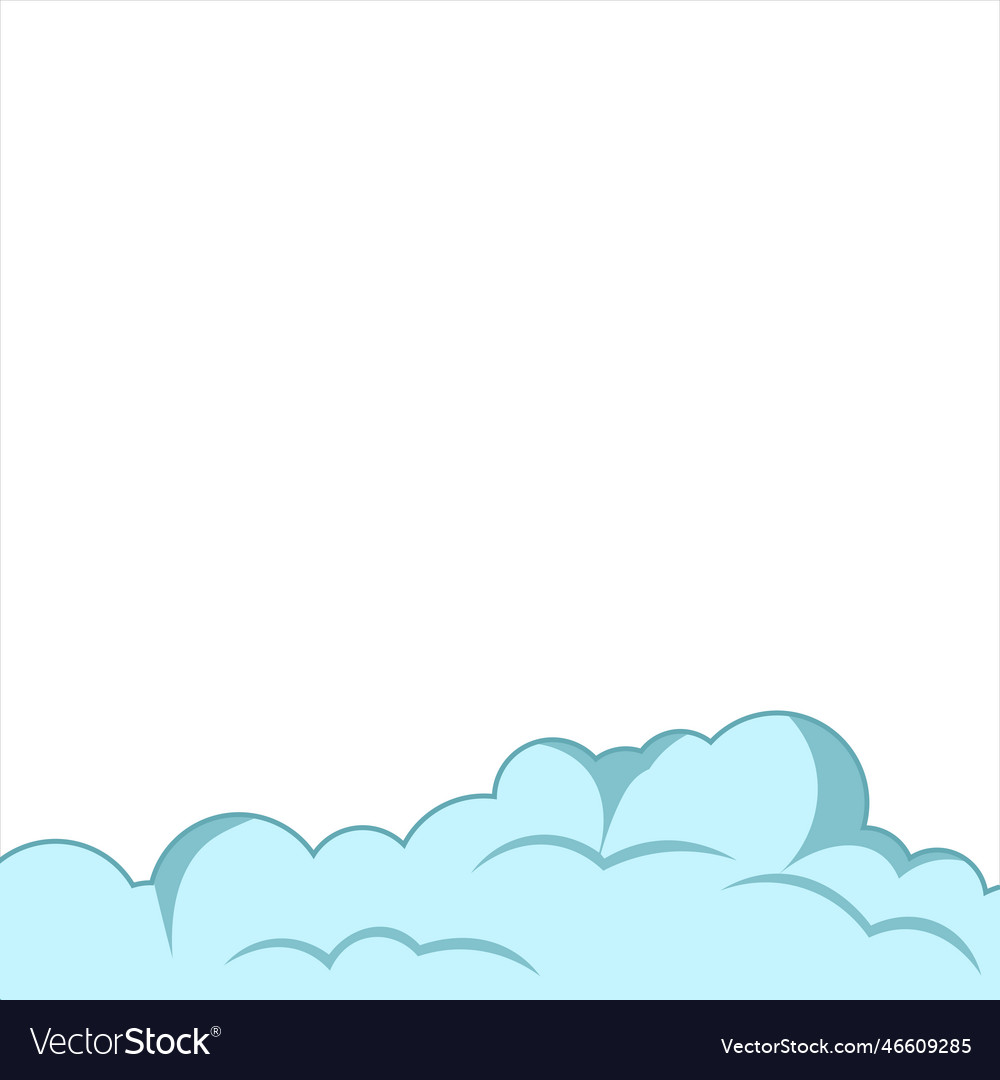 Cloud header footer Royalty Free Vector Image - VectorStock
