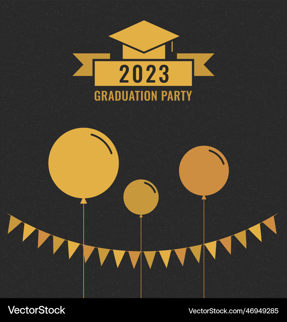 Graduate class of 2023 Royalty Free Vector Image