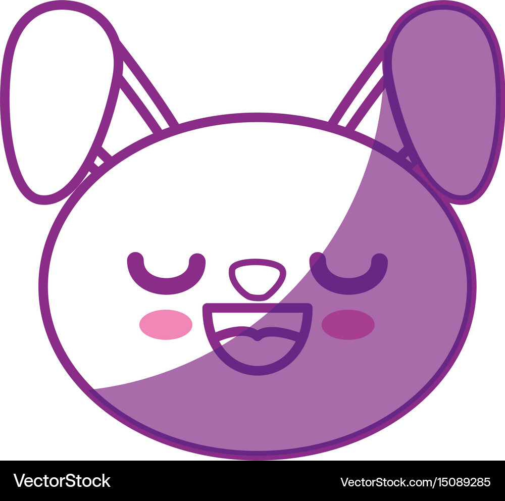 Kawaii rabbit ico Royalty Free Vector Image - VectorStock