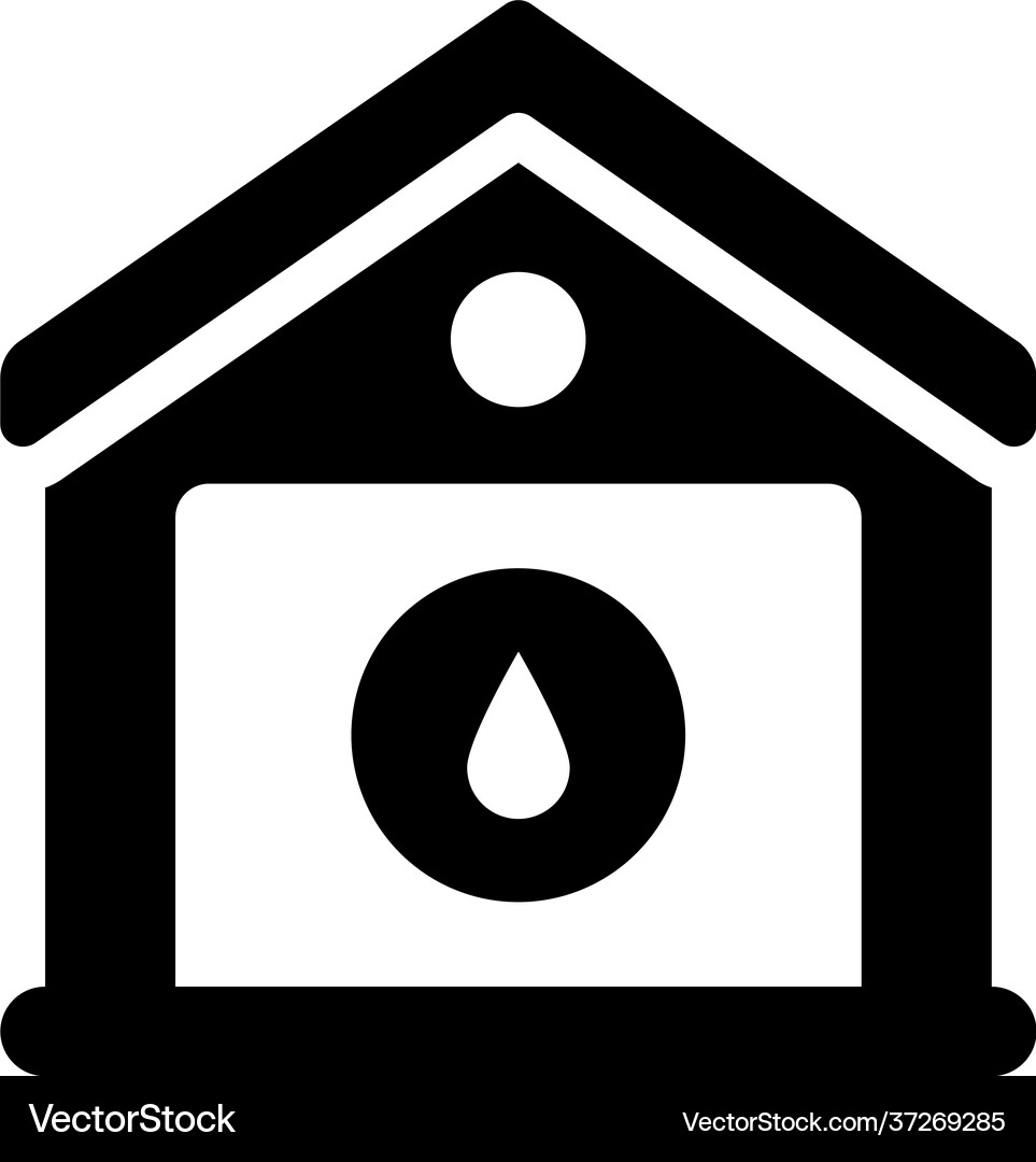 Oil house Royalty Free Vector Image - VectorStock