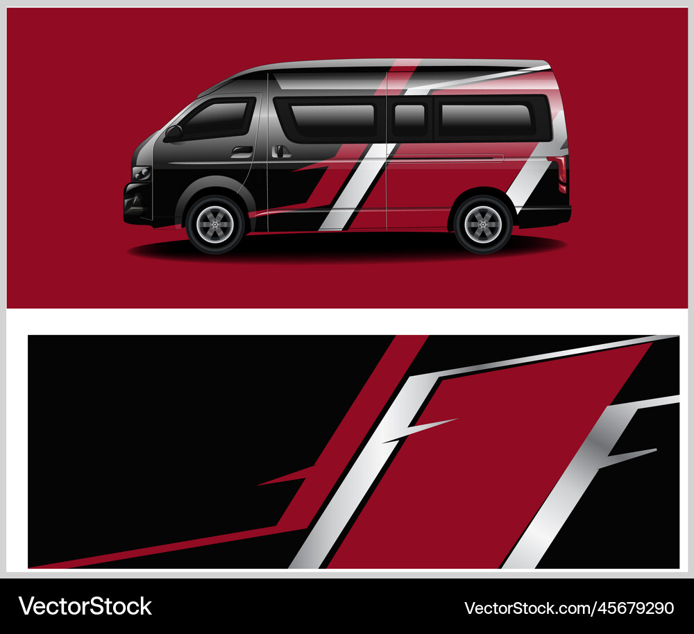 Car wrap design for your business Royalty Free Vector Image