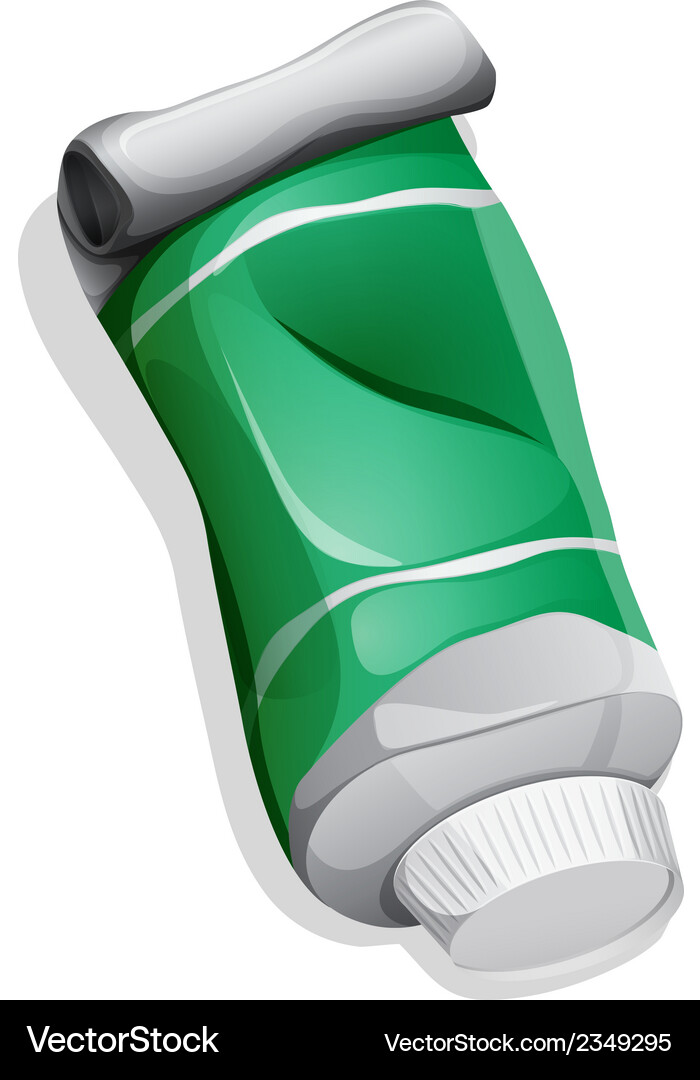 A green medicinal tube Royalty Free Vector Image