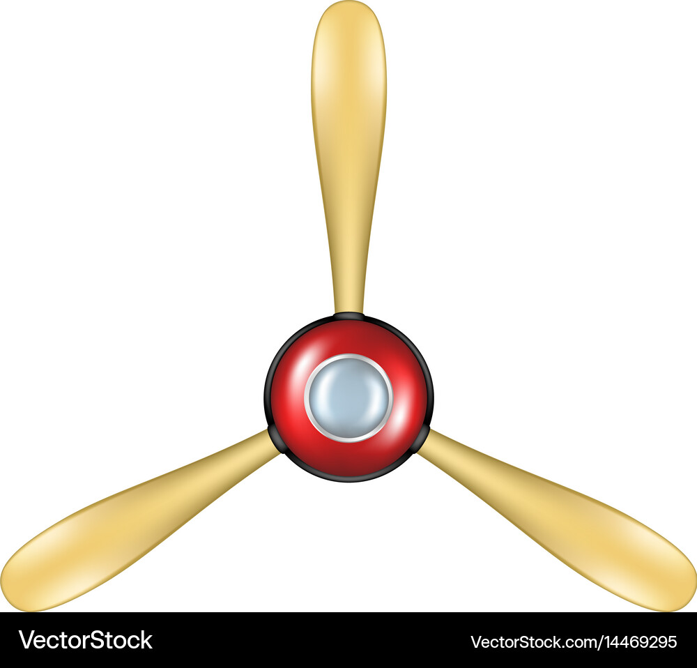 Airplane propeller in vintage design Royalty Free Vector