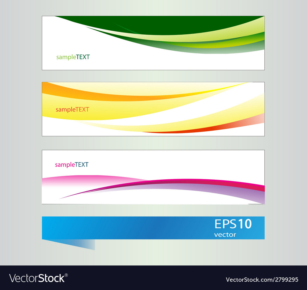 Banners Royalty Free Vector Image - VectorStock