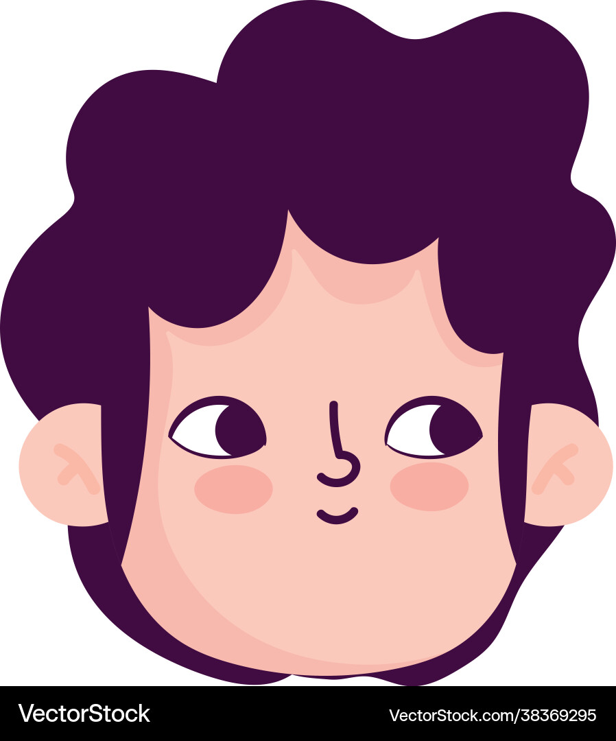Boy avatar face Royalty Free Vector Image - VectorStock