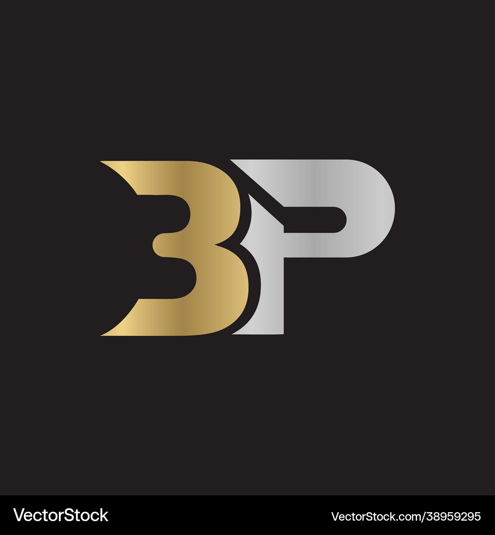 Bp or pb logo and icon design Royalty Free Vector Image