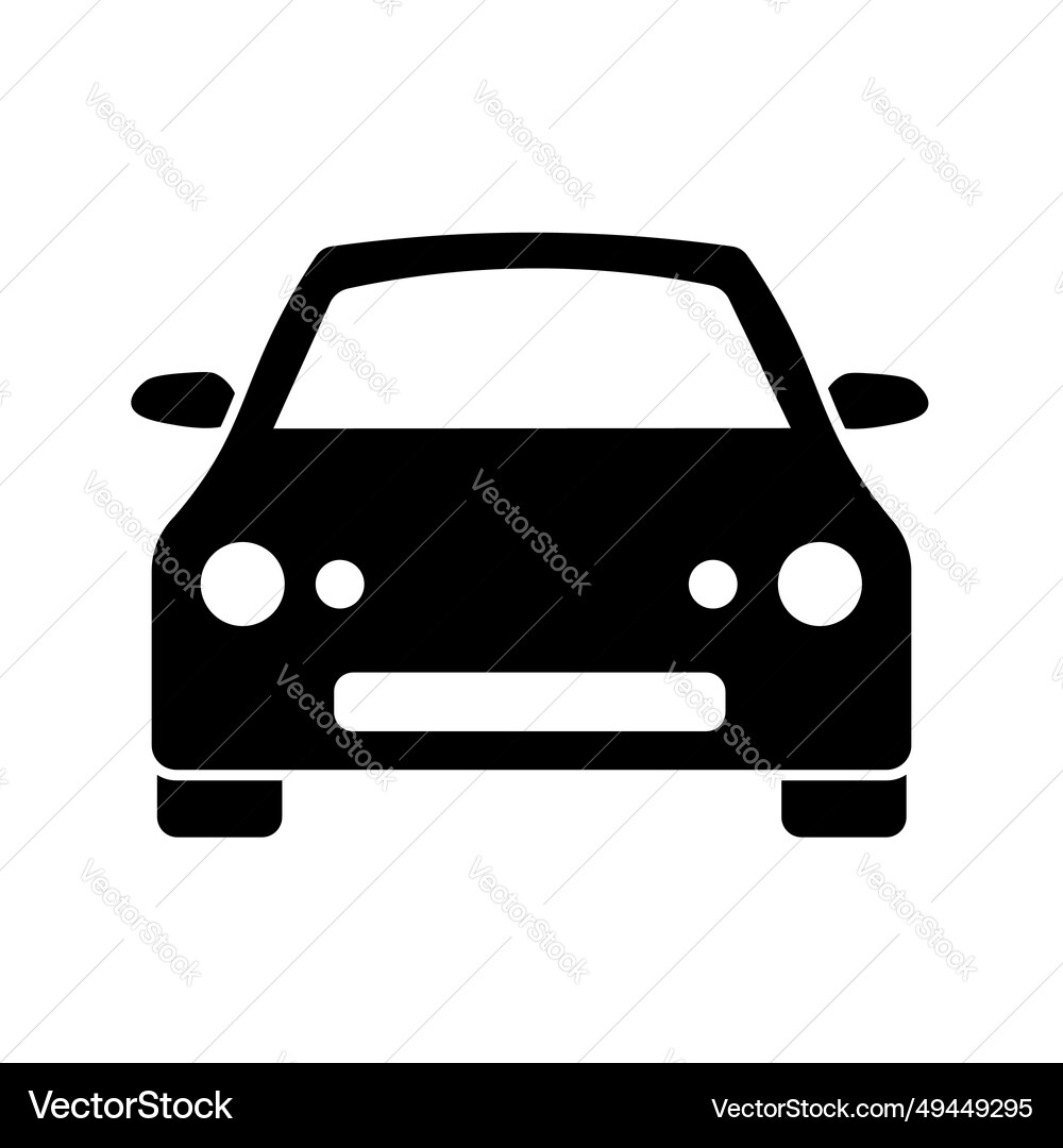 Car icon in flat style simple traffic icon Vector Image