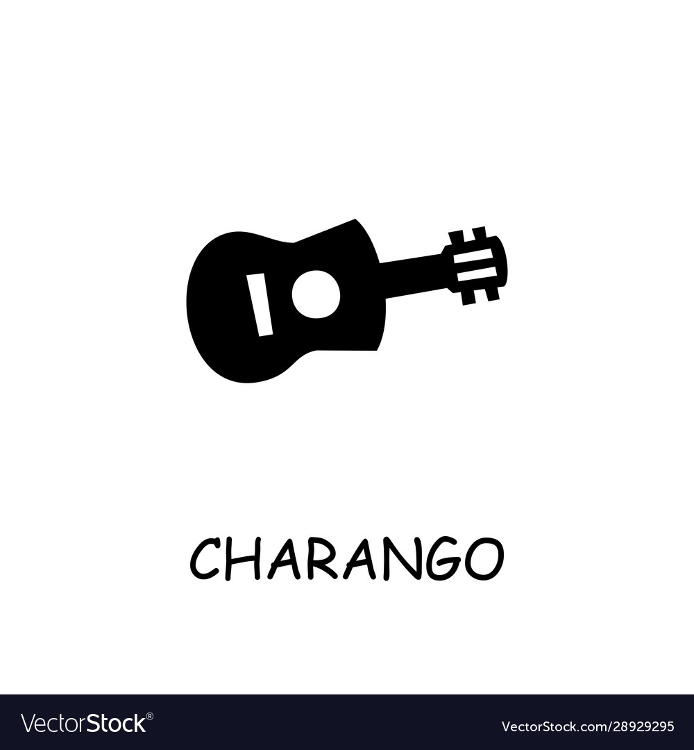 Charango flat icon Royalty Free Vector Image - VectorStock