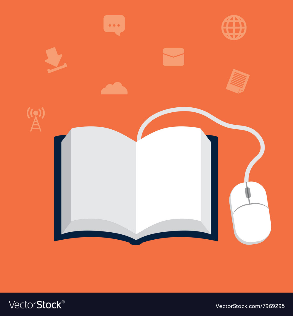 E-learning icon design Royalty Free Vector Image