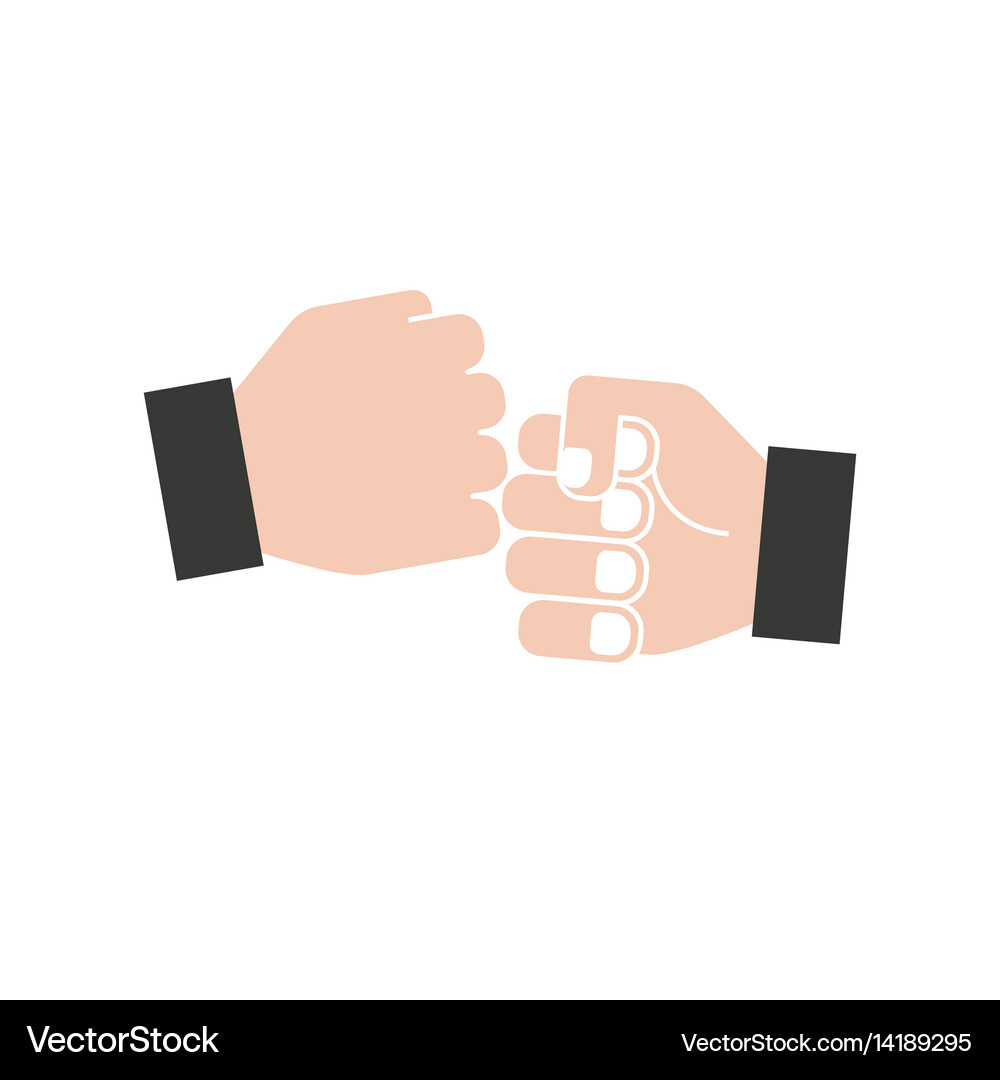 Hand bumping icon Royalty Free Vector Image - VectorStock