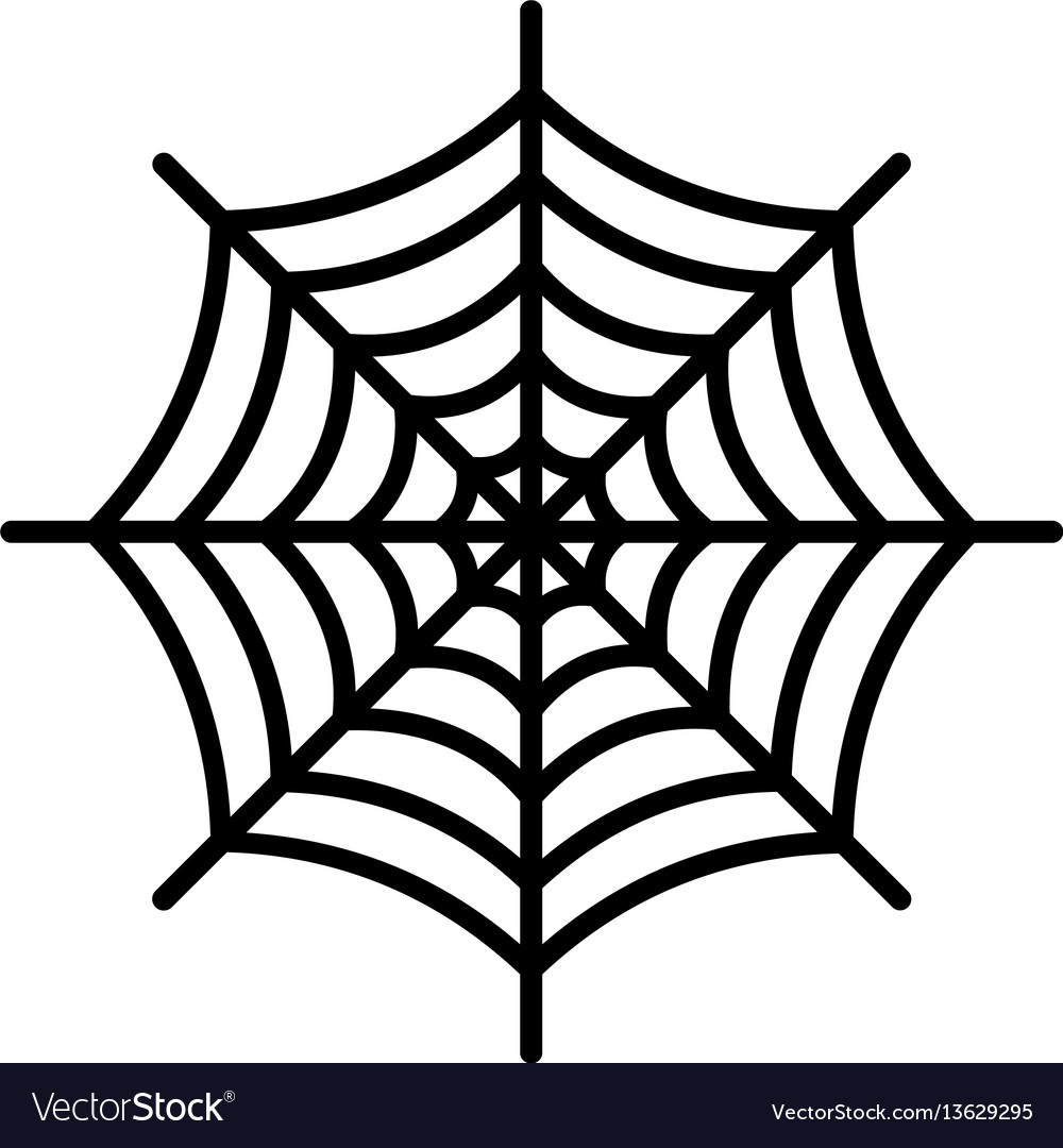 Spiderweb icon Royalty Free Vector Image - VectorStock