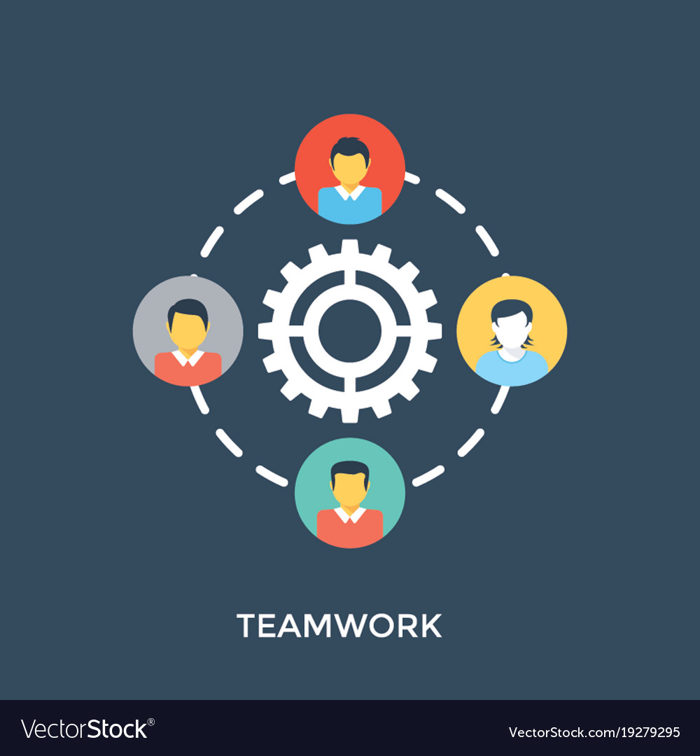 Team work Royalty Free Vector Image - VectorStock
