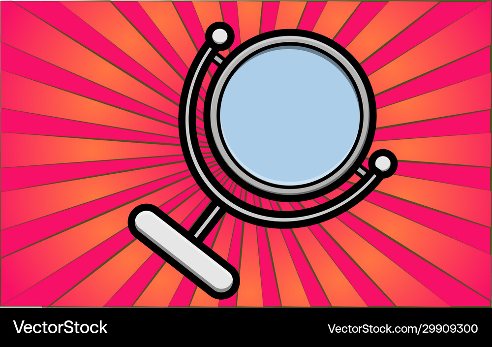 Beauty glamorous makeup and mirror Royalty Free Vector Image