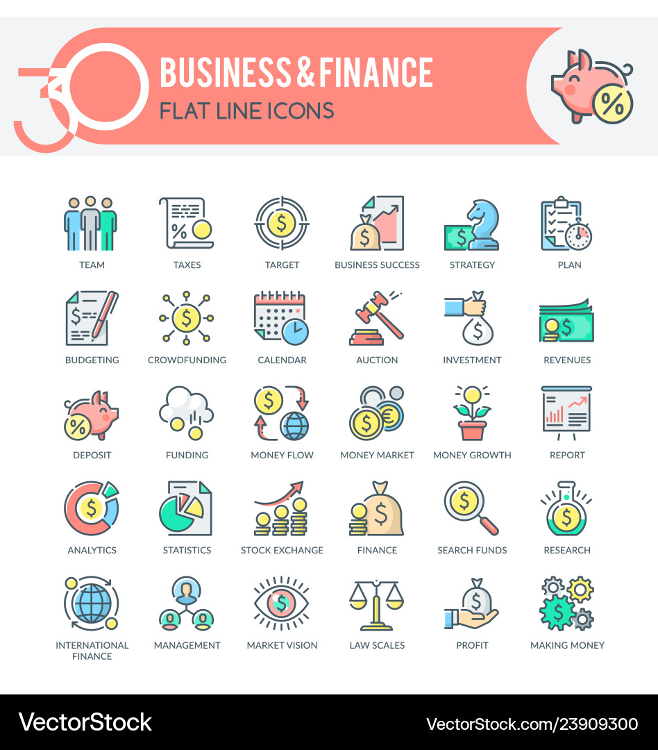 Business and finance Royalty Free Vector Image