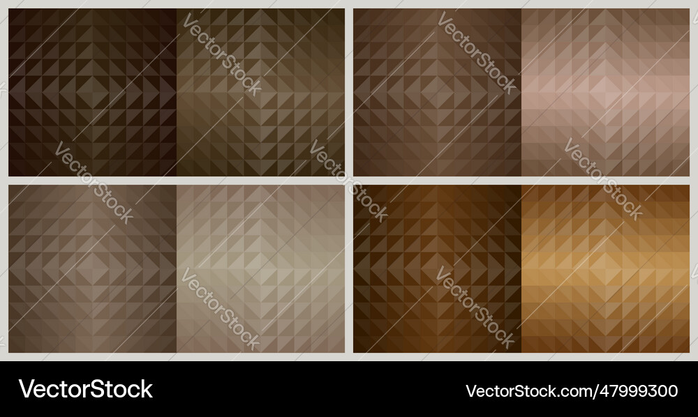 Geometric triangle shapes background earth tone Vector Image