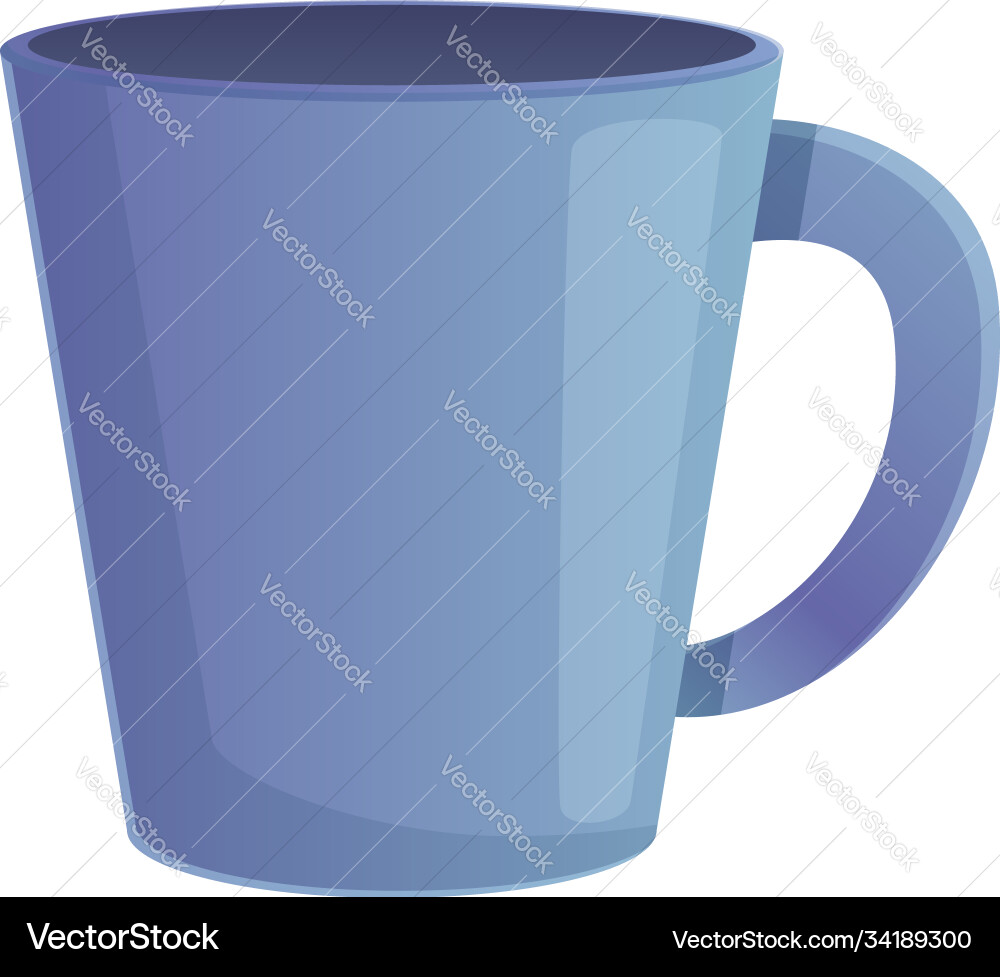 Gift mug icon cartoon style Royalty Free Vector Image