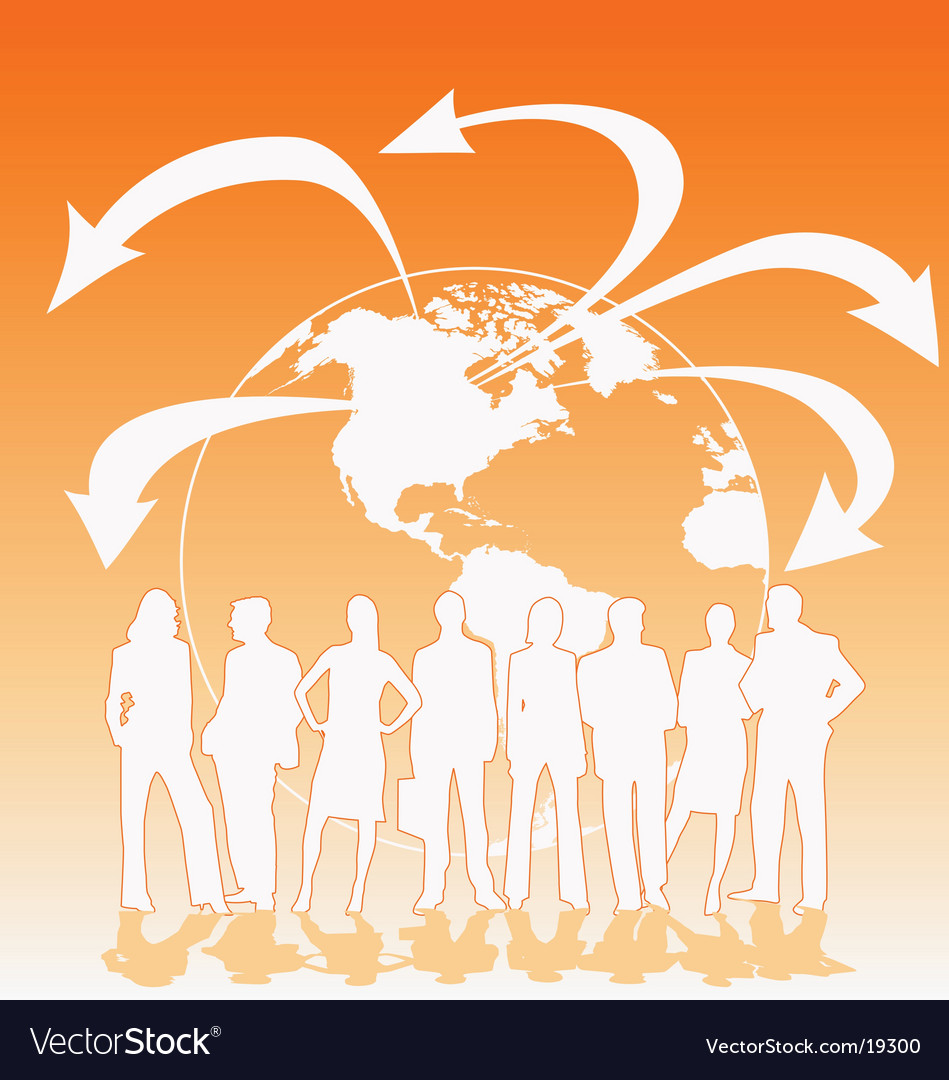 Global Business Team Royalty Free Vector Image