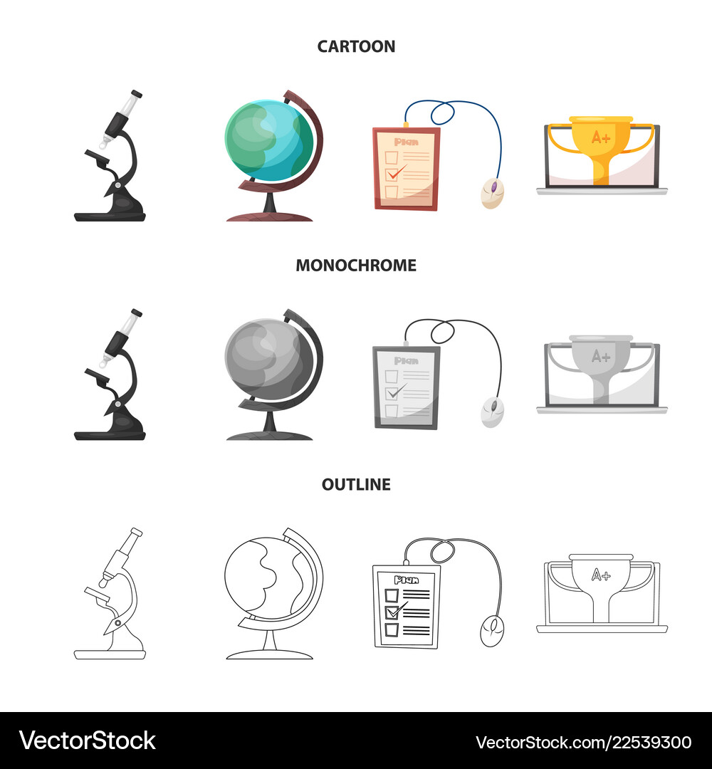 Isolated object of education and learning logo Vector Image