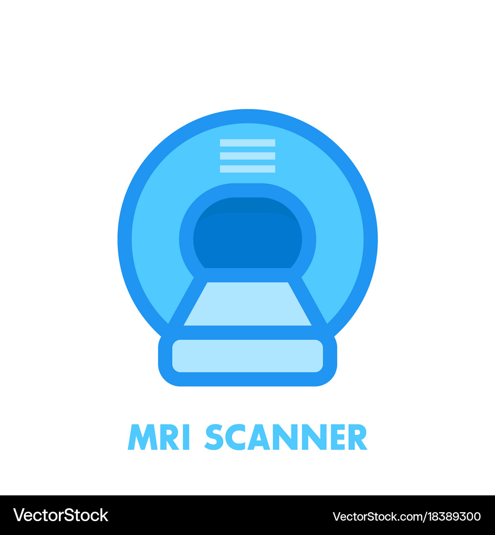 MRI Scanner Icon - Medical Technology Royalty Free Vector