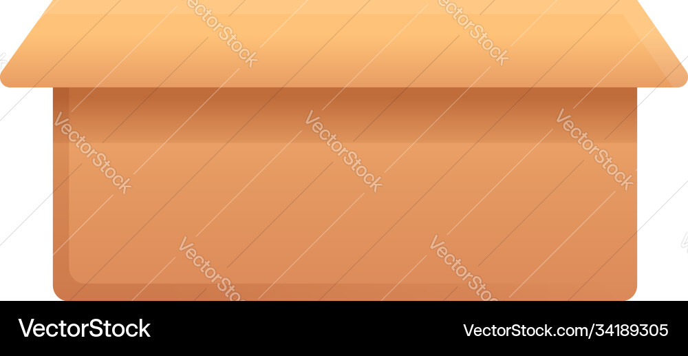 Carton box icon cartoon style Royalty Free Vector Image