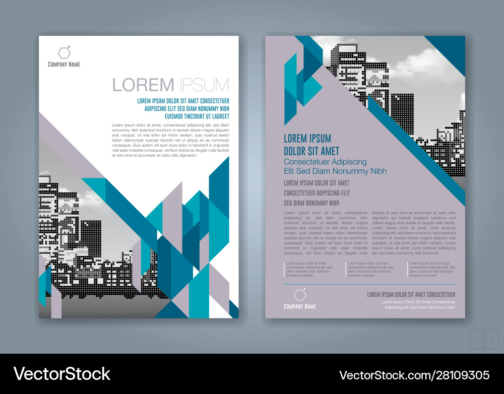 Cover annual report 1289 Royalty Free Vector Image