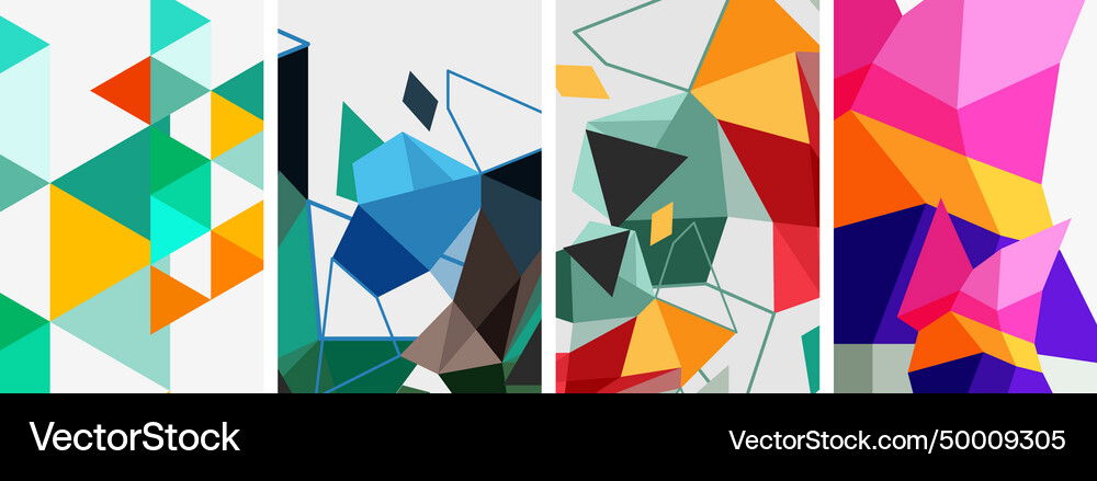 Triangle geometric abstract backgrounds Royalty Free Vector