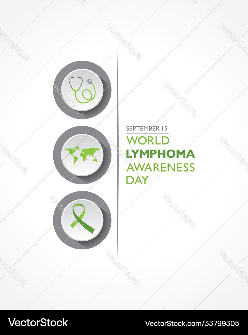 World lymphoma awareness day observed Royalty Free Vector