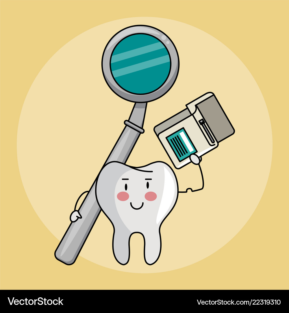 Dental care cartoons Royalty Free Vector Image