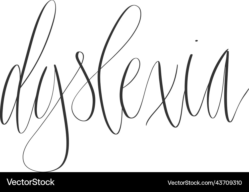 Dyslexia awareness month october web banner Vector Image