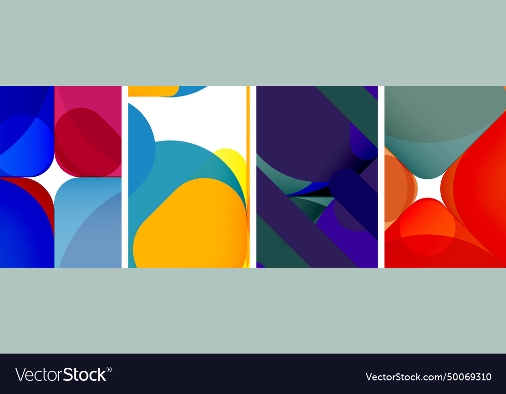 Geometric elements abstract backgrounds for Vector Image