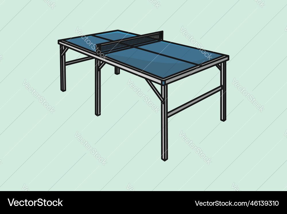 Table for ping-pong or tennis Royalty Free Vector Image