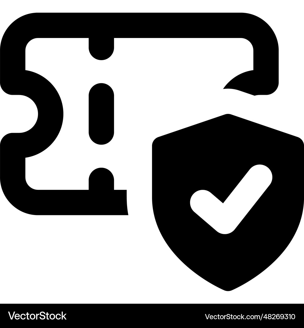 Vip ticket with full data encryption Royalty Free Vector