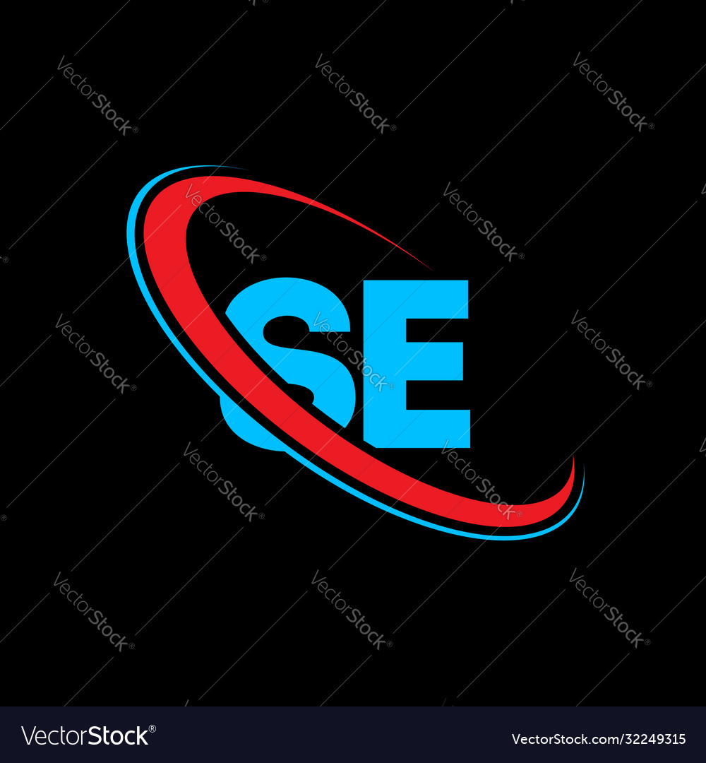 Se s e letter logo design initial Royalty Free Vector Image Se s e letter logo design initial Royalty Free Vector Image