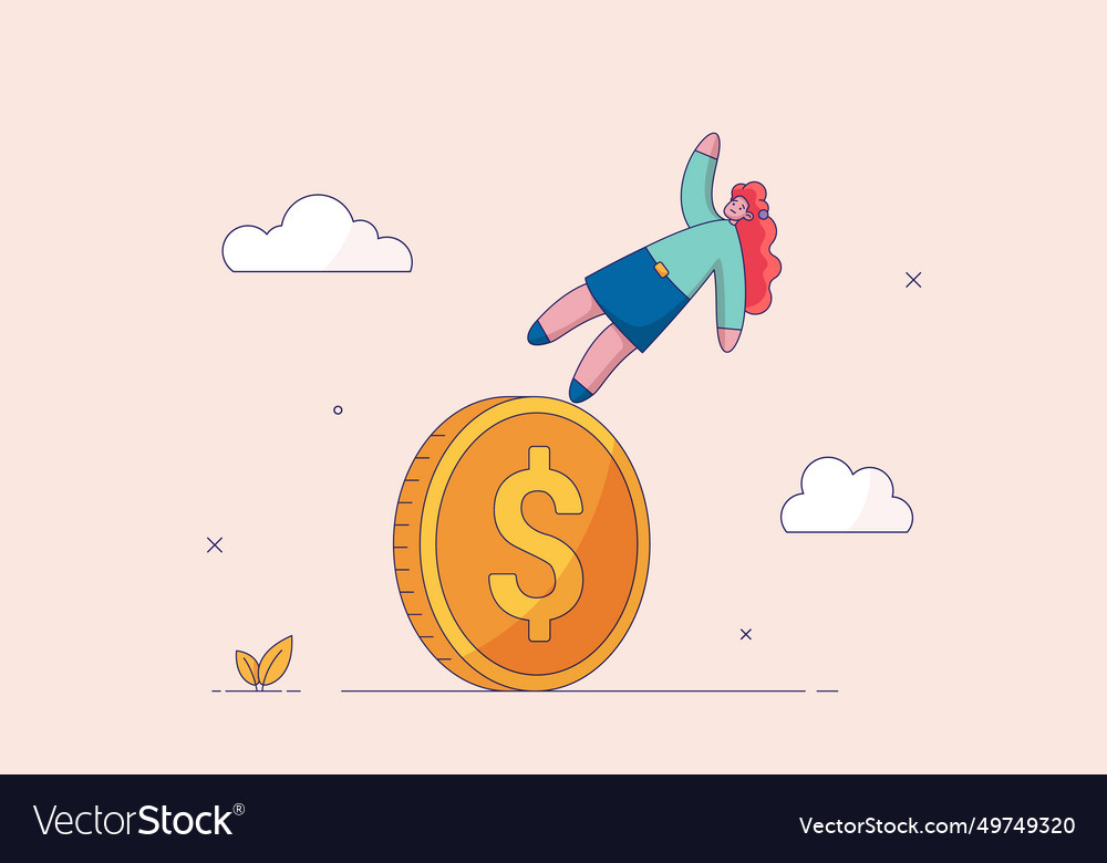 Financial instability concept uncertainty or Vector Image Financial instability concept uncertainty or Vector Image