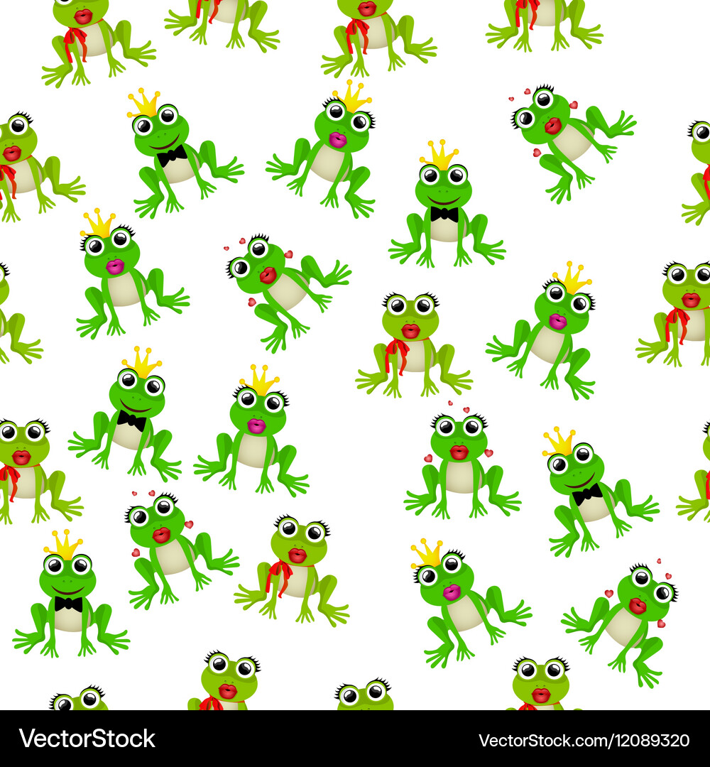 Frog prince or princess Royalty Free Vector Image