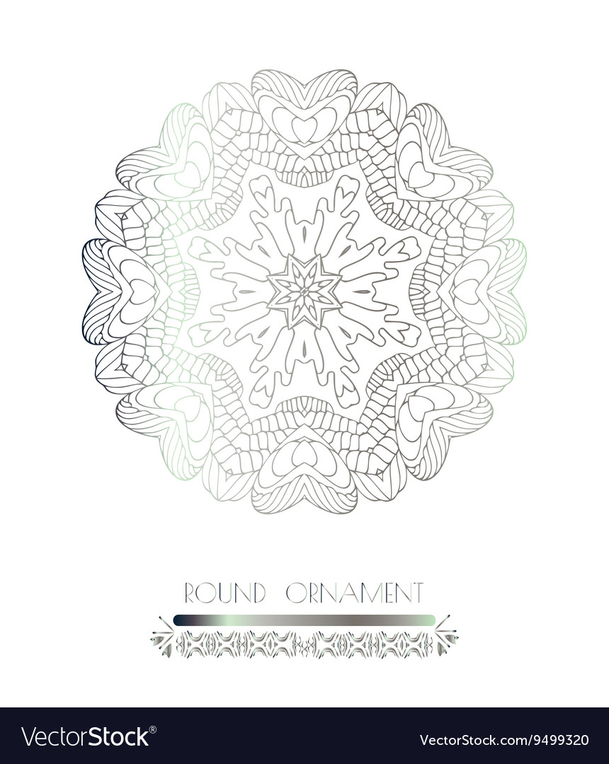Royal circle design elements Royalty Free Vector Image